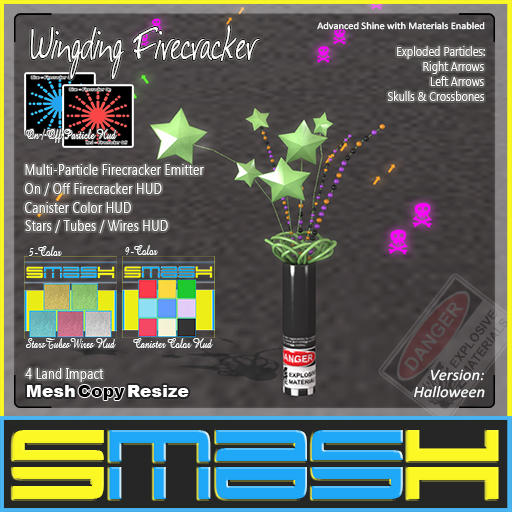 Second Life Marketplace - SMASH - Wingding Firecracker (Version: Halloween)